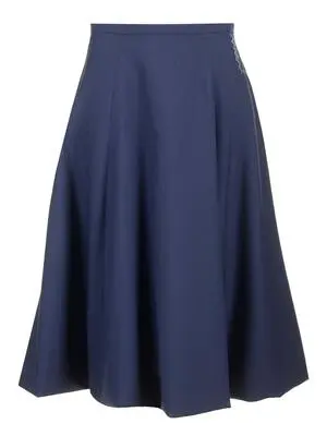 Marni Virgin Wool Skirt - Blue