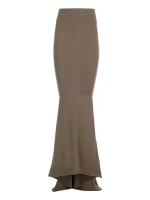 Rick Owens Knit Midi Skirt - Brown
