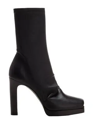 Rick Owens Wedge Ankle Boots - Black