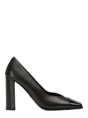 TONY BIANCO Tony Bianco Legacy Square Toe Block Heel Pumps