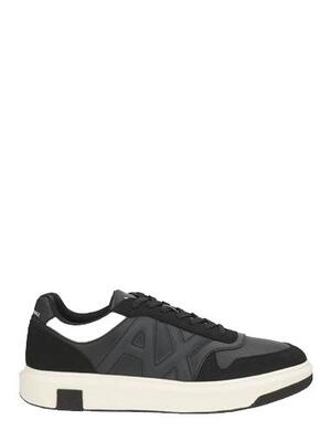 Armani Exchange Low-top Sneakers In Polyester And Polyurethane - Black