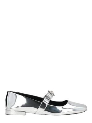 Versace Ballet Flats Calfskin - Silver