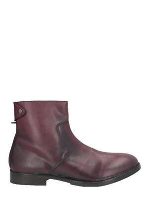 Moma Calfskin Ankle Boots - Red