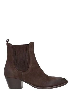 FABRIZIO CHINI Ankle Boots Size Leather - Brown