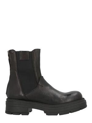 FABRIZIO CHINI Ankle Boots Size Leather - Black