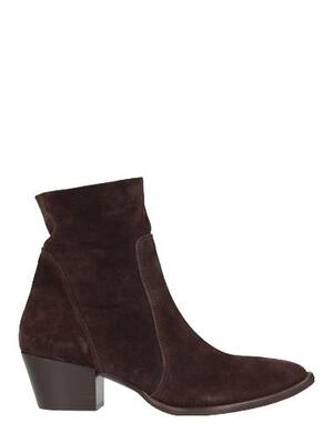 FABRIZIO CHINI Suede Ankle Boots - Brown