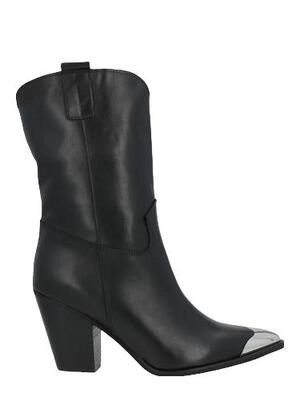 DINO DRAGHI DINO DRAGHI Leather Cowboy Ankle Boots With Embellished Pointed Toe