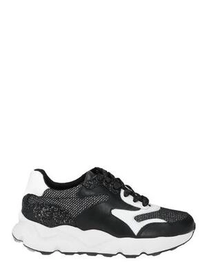 Liu Jo Low-top Sneakers With Mesh And Metallic Accents - Black