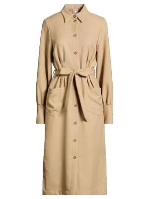 INES DE LA FRESSANGE PARIS Iness De La Fressange Paris Khaki Polyester Midi Dress - Beige