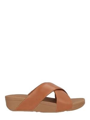 Fitflop Leather Wedge Sandals - Brown