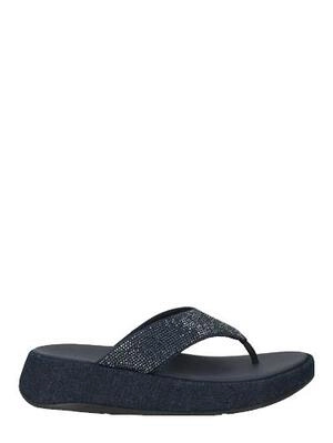 Fitflop Textile Fiber Thong Sandals - Blue