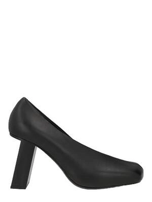VIC MATIE Leather Pumps With Geometric Heel - Black