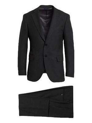 TOMBOLINI Suit Size Wool, Polyester, Elastane - Grey