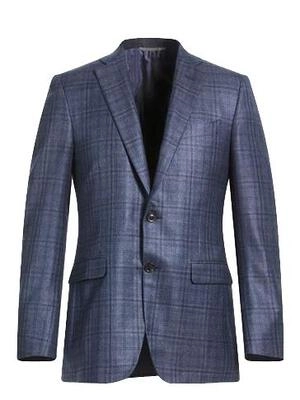 Canali Blazer Size Silk, Cashmere - Blue