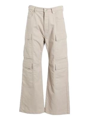 Rick Owens Taupe Cotton Cargo Pants - Grey