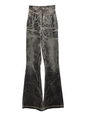Rick Owens Coated Denim Jeans - Grey