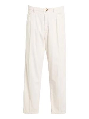 Brunello Cucinelli Cotton Corduroy Tapered Leg Pants - White