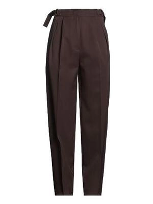 DRUMOHR Virgin Wool Tapered Trousers - Brown