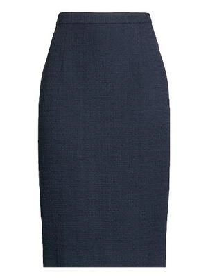 INES DE LA FRESSANGE PARIS Midi Skirt In Midnight Viscose - Blue