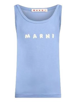 Marni Light Cotton Tank Top - Blue