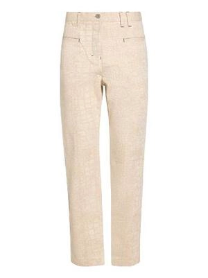 Jacquemus Straight-leg Crocodile-print Cotton Jeans - Beige