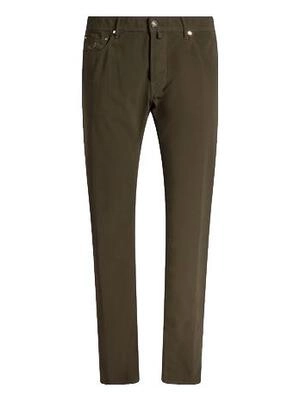 JACOB COHЁN Military Chino Pants - Green