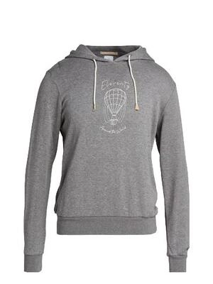Eleventy Cotton And Polyamide Hooded Sweatshirt - Grey