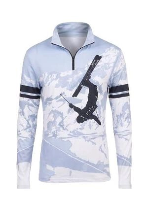 Bogner Long Sleeve Performance Base Layer T-shirt - Blue