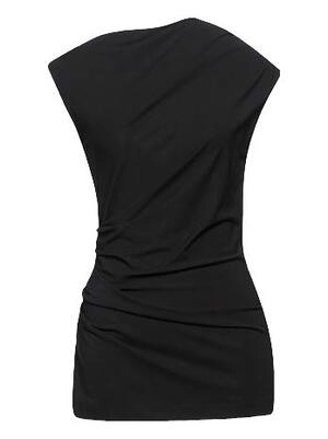 Brunello Cucinelli Jersey Top With Scoop Neck - Black