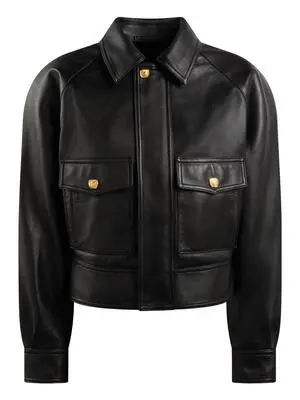 GIUSEPPE ZANOTTI Leather Jacket - Black