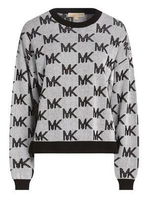 Michael Kors Cotton Viscose Nylon Sweater - Black