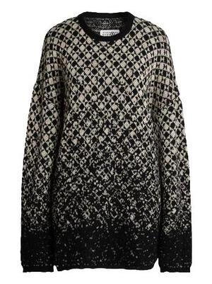 MAISON MARGIELA Wool, Polyamide, And Mohair Wool Sweater - Black