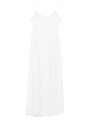 ROTATE BY BIRGER CHRISTENSEN Long Lace-trimmed Maxi Dress - White