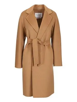 Max Mara Cashmere Wrap Coat - Cream