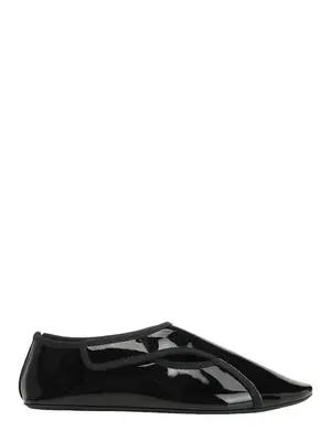 Alaïa Alaïa Patent Leather Slippers Black