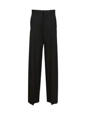 Balenciaga Tailored Wool Trousers - Black
