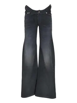 BALENCIAGA BALENCIAGA Curved Waist Wide Flare Leg Jeans