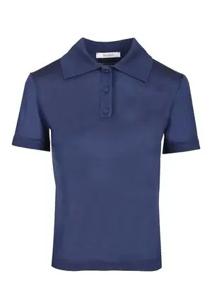 MAX MARA MAX MARA Silk Jersey Polo Shirt