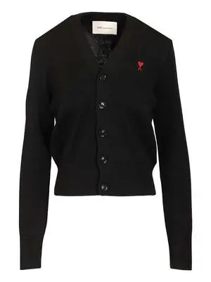 AMI Paris De Cœur Cardigan - Black