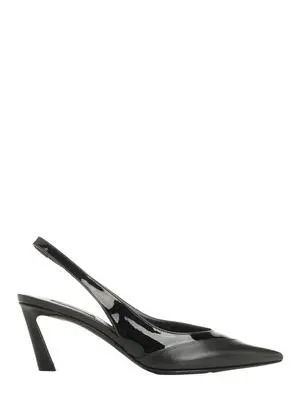 Givenchy GIVENCHY "Spiky" Slingback In Smooth And Patent Calfskin Black
