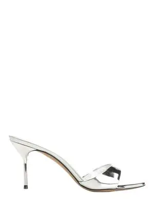Paris Texas PARIS TEXAS Lidia Mule In Mirrored Leather Silver