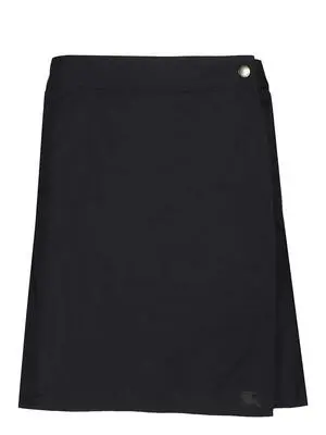 BURBERRY Burberry Pleated Wrap Mini Skirt With Equestrian Knight Design