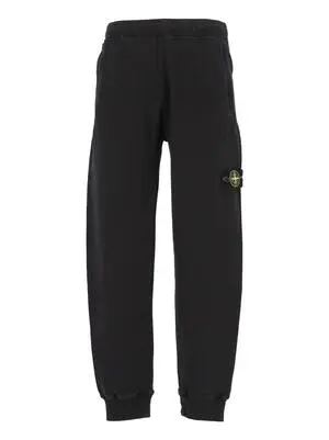 Stone Island Organic Cotton Sweatshirt Joggers - Black
