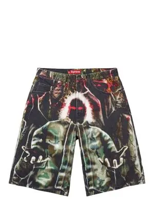 Supreme Ss26 Shadows Baggy Denim Short - Multicolor