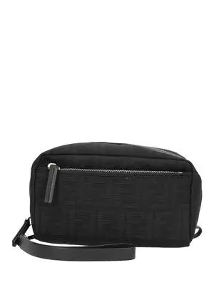 Fendi Fendi Compact Beauty Case FF Zucca Jacquard Black