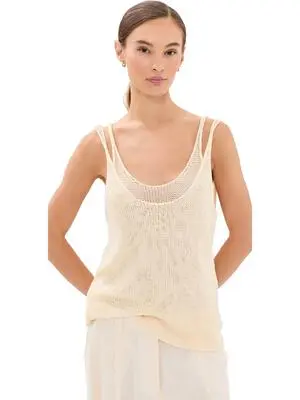 AISLING CAMPS Aisling Camps Flip Tank Top Ivory