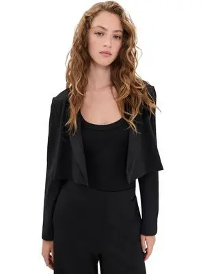 RIPLEY RADER Ponte Knit Boxy Blazer - Black