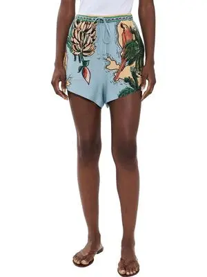 Farm Rio Beaches Path Shorts - Beaches Path Multicolor