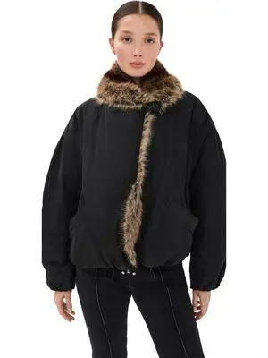 Isabel Marant Étoile Charone Jacket With Faux Fur Trim - Black