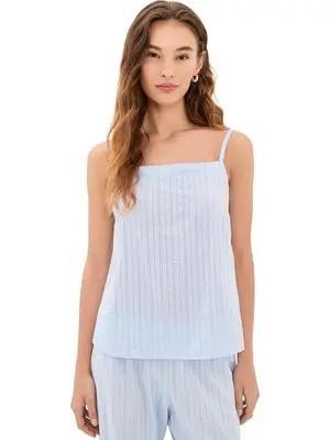 Donni. Eyelet Pop Shell Camisole - Cloud